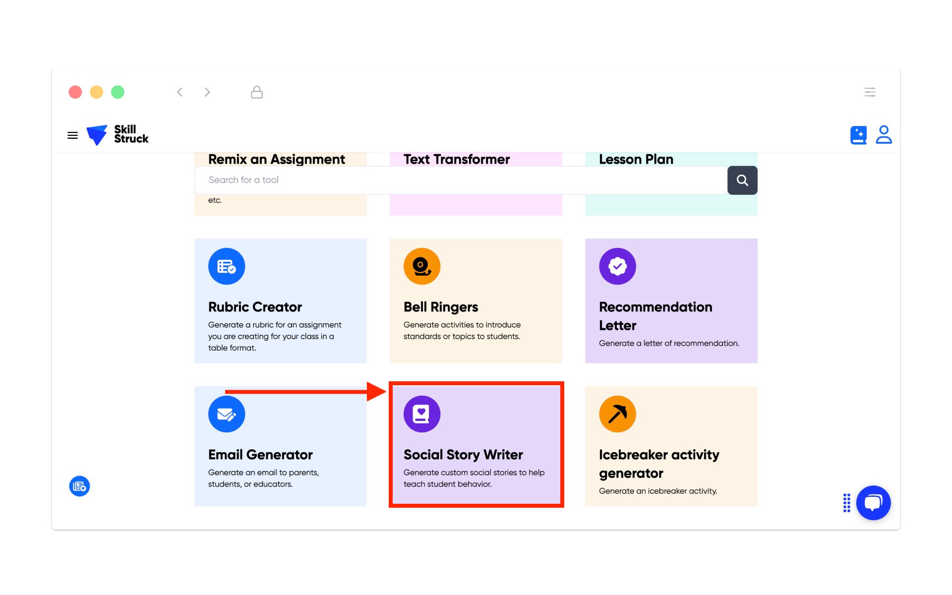 How to Generate a Social Story in the Learning Studio