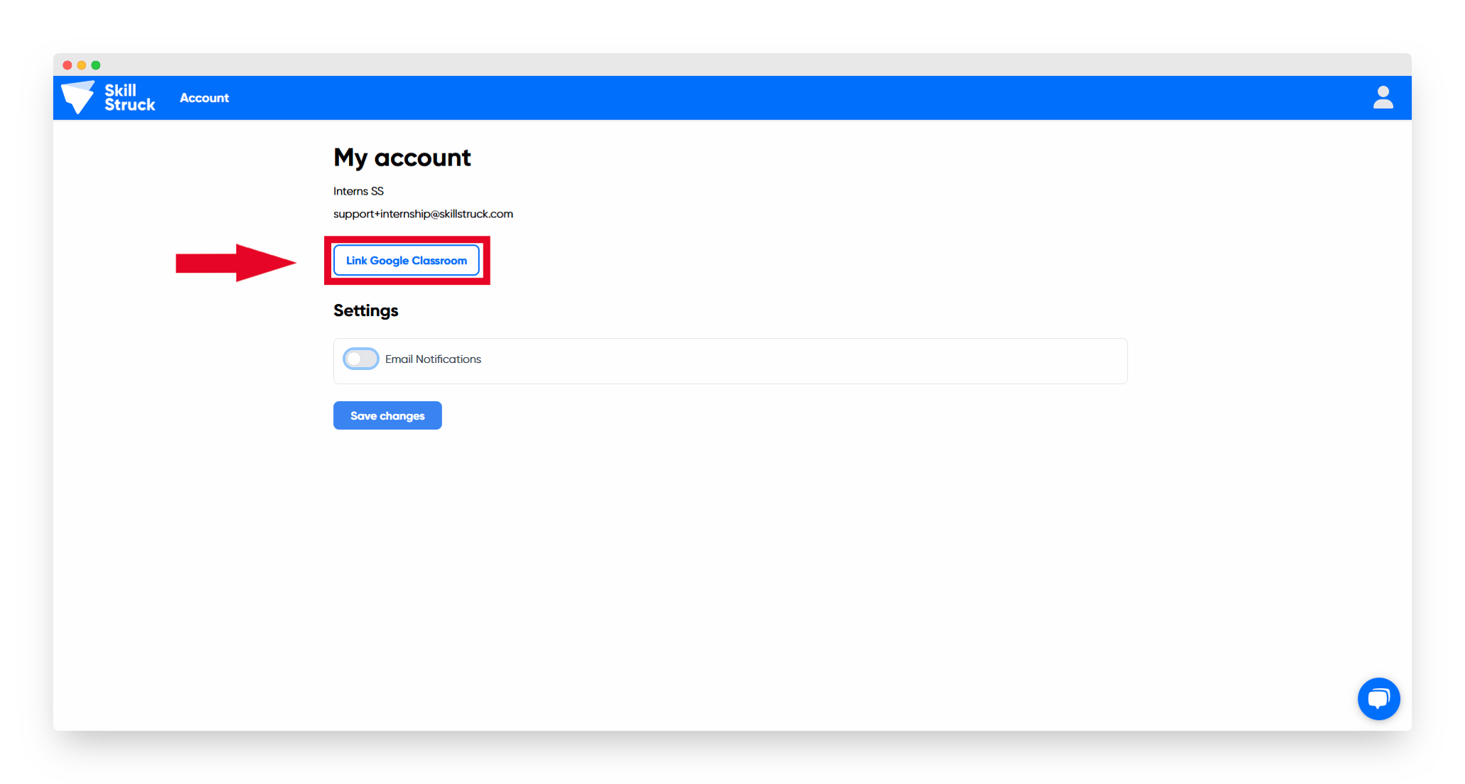 Google Classroom Integration with the Chat for Schools Platform
