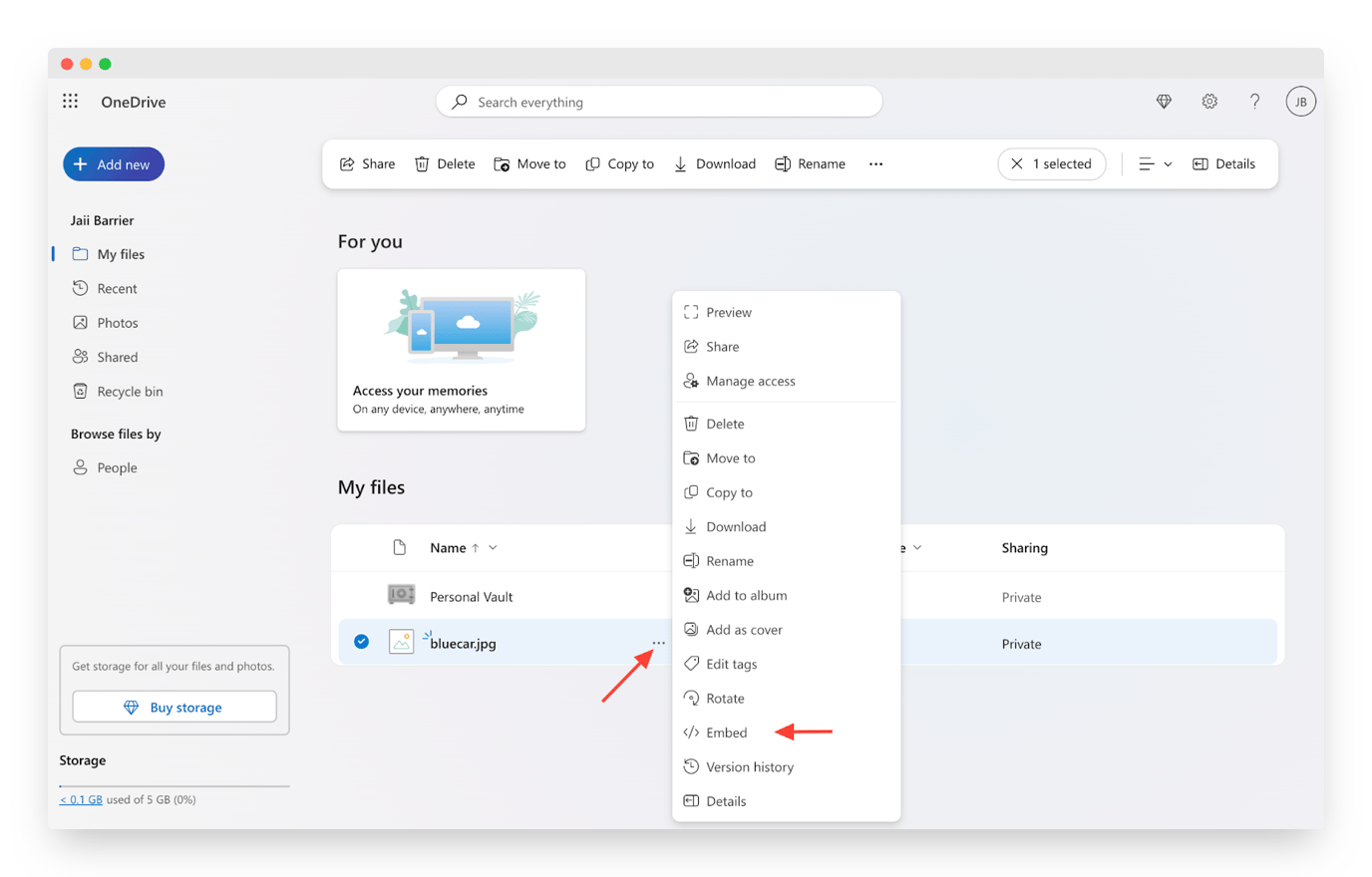 How to Use a Microsoft OneDrive Image in Skill Struck
