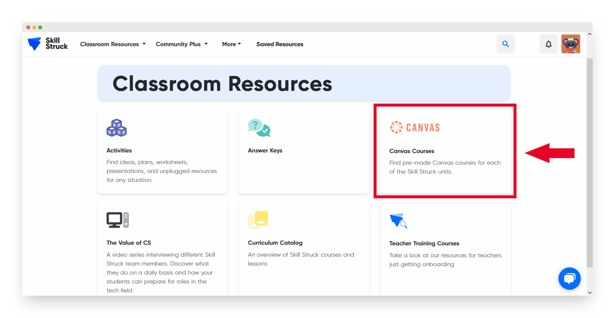 How to Use the Canvas Integration With Skill Struck (For Teachers)