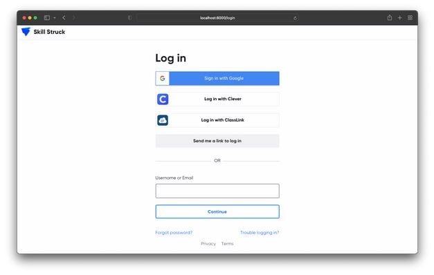 Skill Struck Integration With ClassLink