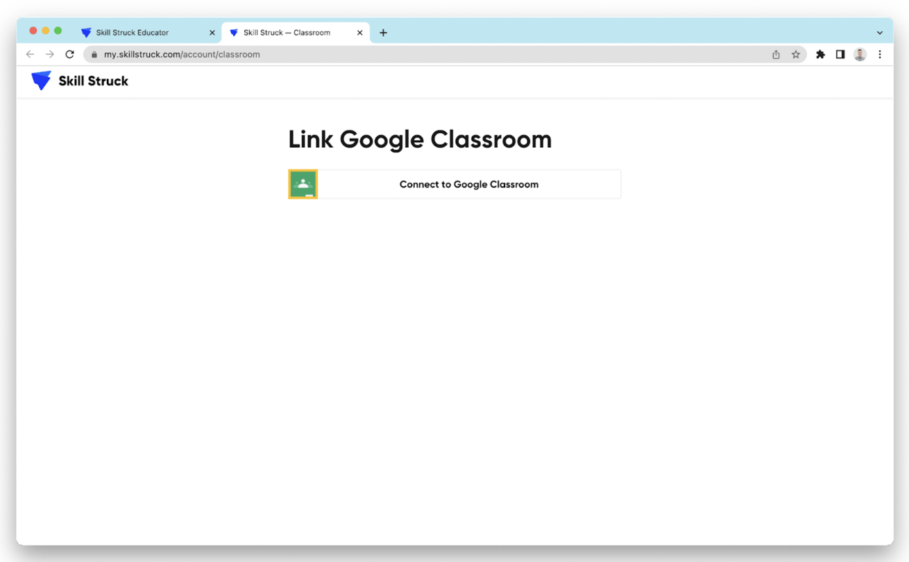 Google Classroom Integration with Skill Struck