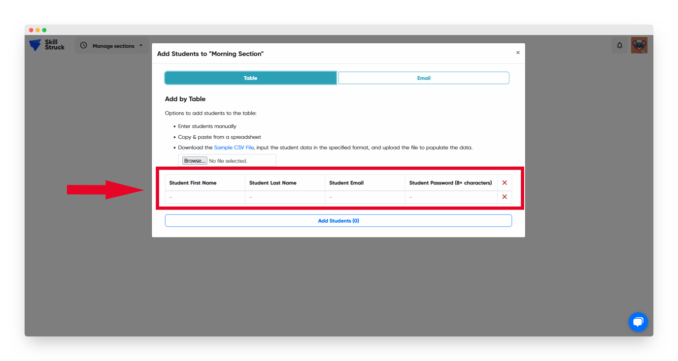 How to Add Students to a Section