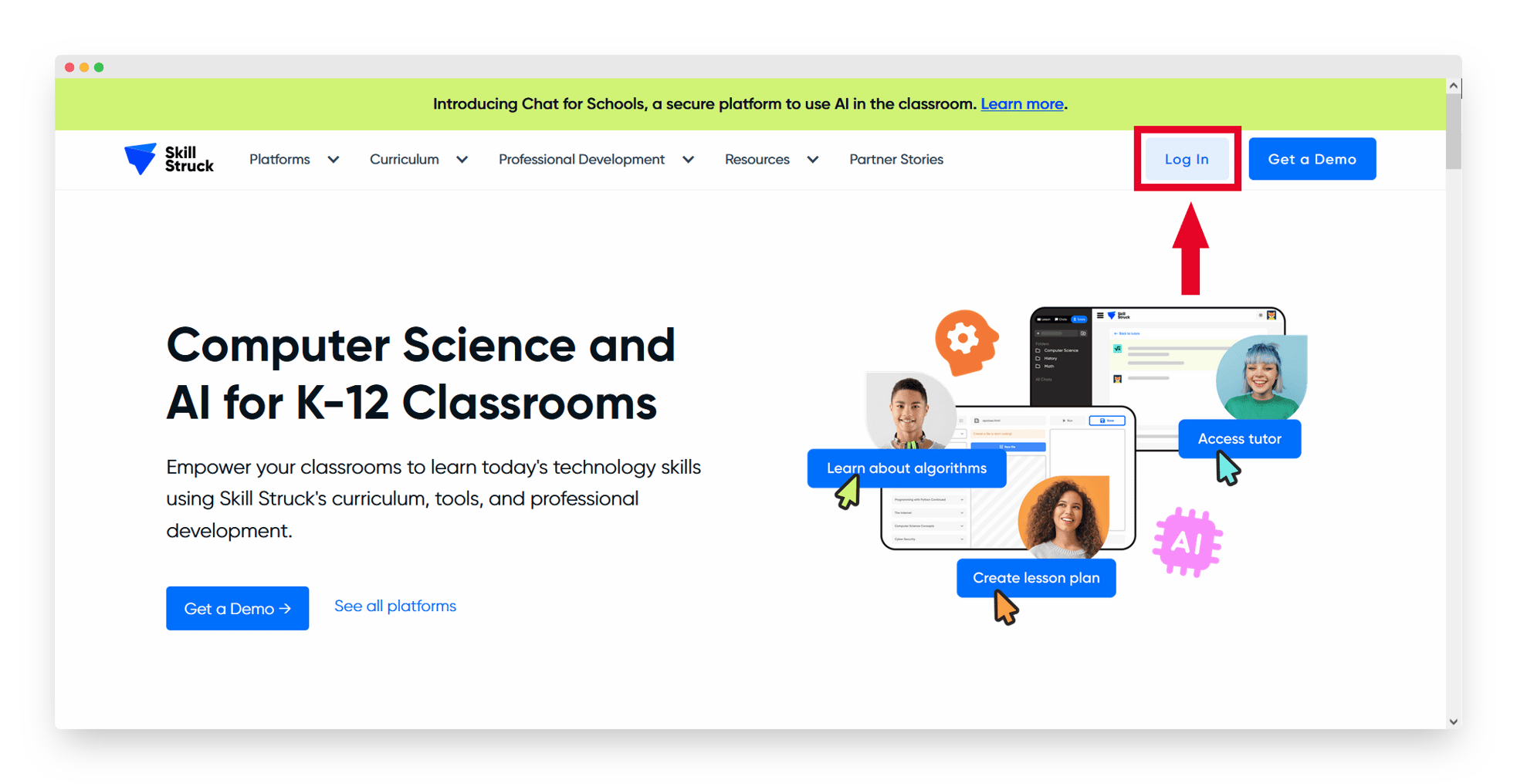 How to Log in to an Educator Account