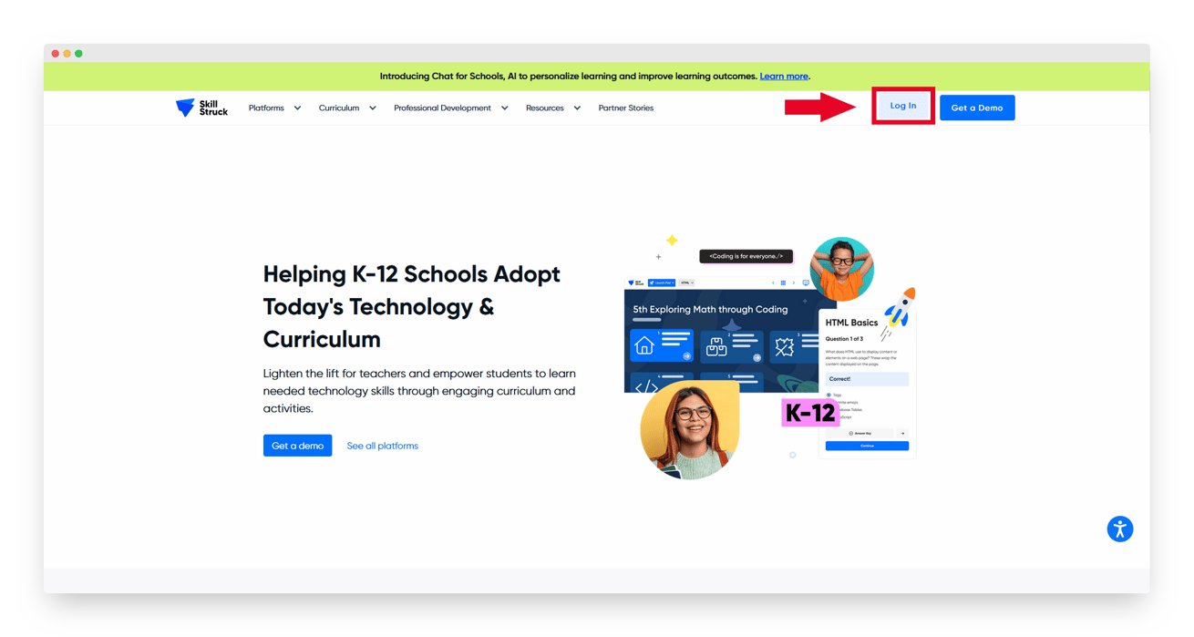 How to Log in to a Teacher Account