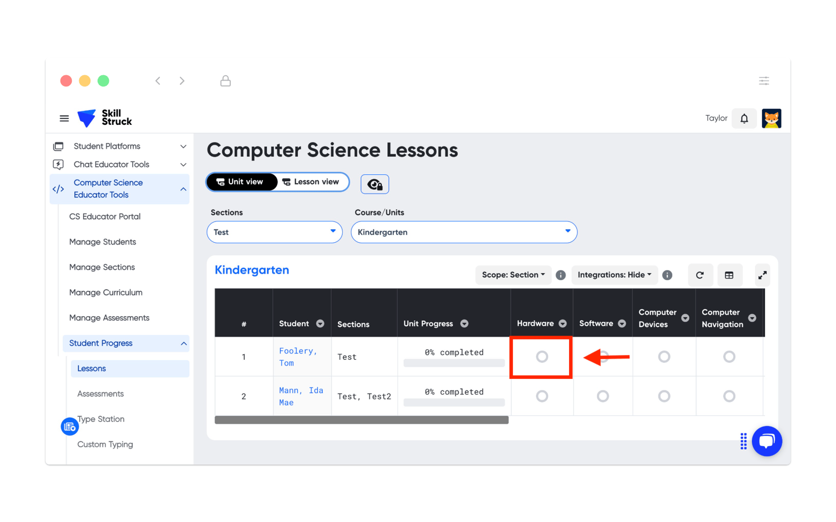 How to Mark a Lesson as Complete
