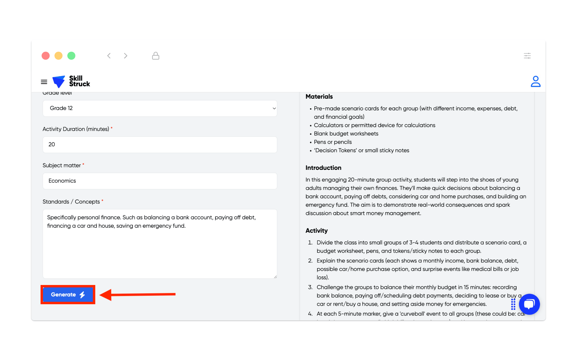 How to Create a Lesson Plan in the Learning Studio from the Chat for ...